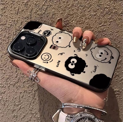 三星s24ultra手机壳可爱煤球咖啡