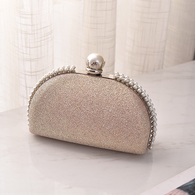Women Pearl Bag Evening Purse Clutch Wedding Party Handbags