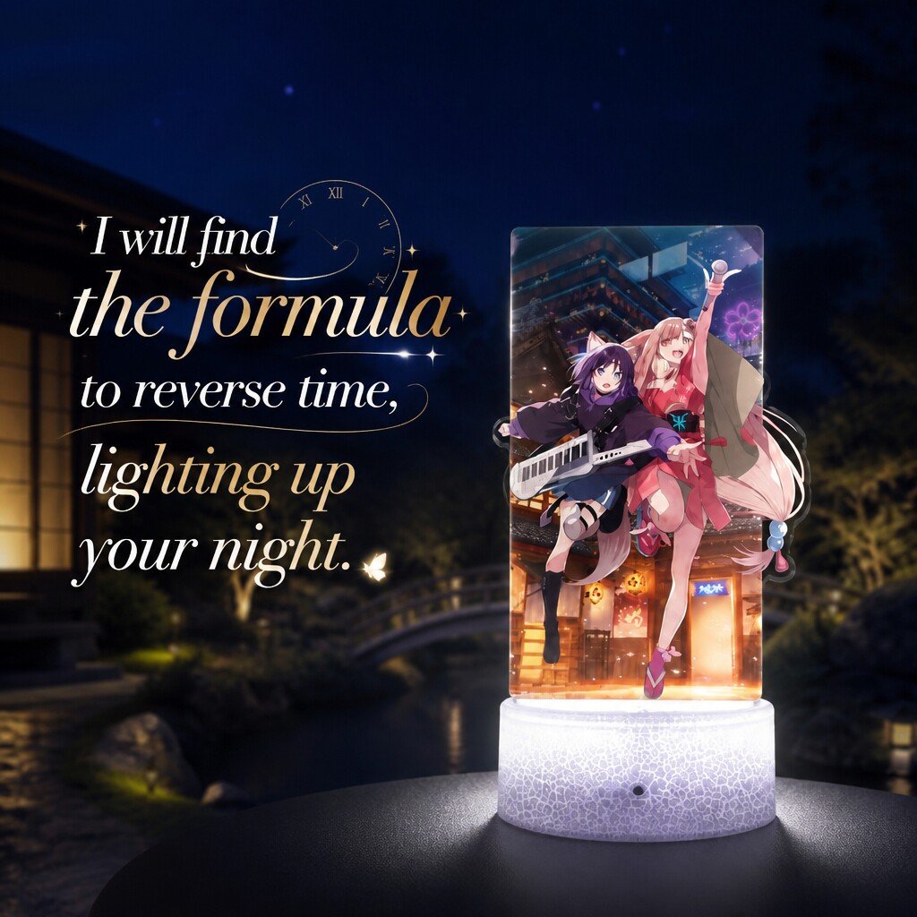 星漫绘 酒寄彩叶超时空辉夜姬动漫周边高清内印遥控谷美小夜灯