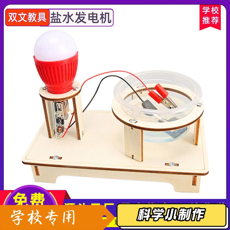 盐水发电机玩具科技小制作发明学生手工diy趣味科学实验套装材S22