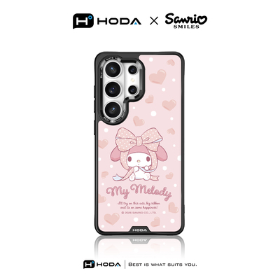HODA好贴【三丽鸥-蝴蝶结美乐蒂】适用三星S26Ultra手机壳磁吸高级感GalaxyS25Ultra浮雕保护套全包防摔外壳