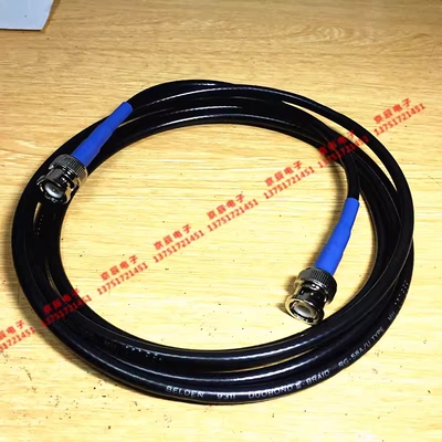 双BNC公头高频低损耗示波线 50-3线 百通RG58A/U 连接线 测试线