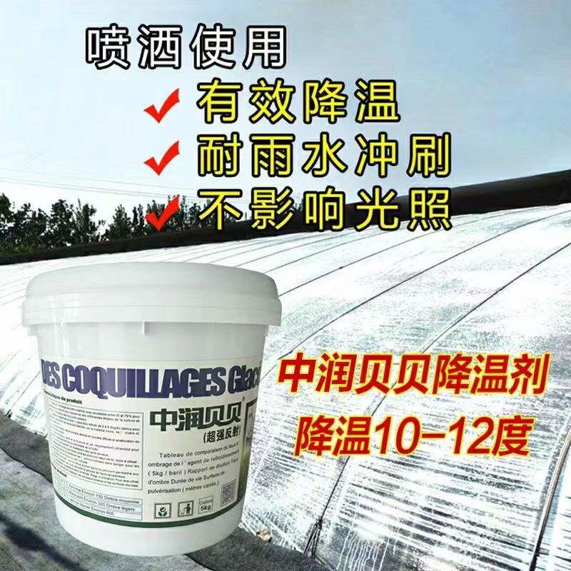 贝贝进口大棚降温剂温室蔬菜防晒剂拱棚降温立凉遮阳涂料厂家直销