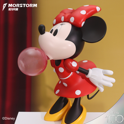 Morstorm吹泡泡米妮手办摆件