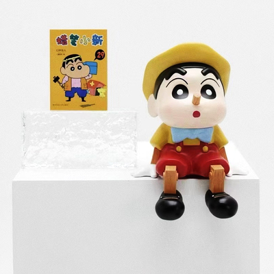 蜡笔小新匹诺曹潮玩手办摆件