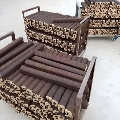 久田压缩木柴壁炉柴火木头取暖炉