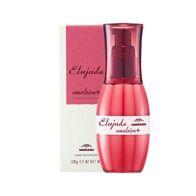 Milbon 香港进口Elujuda Emulsion+免洗保湿护发精华乳液红瓶120g