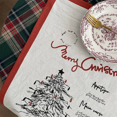 圣诞餐垫餐巾背景布装饰布