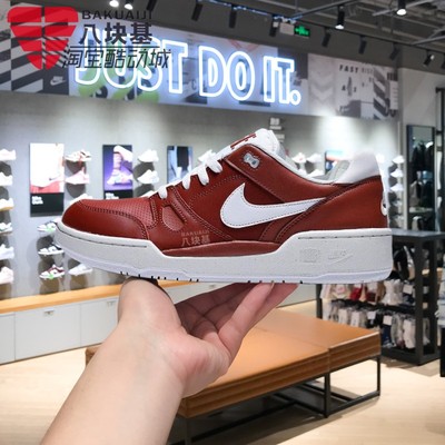 耐克男鞋复古红白低帮休闲板鞋