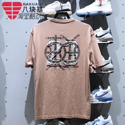 Nike耐克男装2025夏季JORDAN复古印花舒适透气短袖T恤 HV1257-200