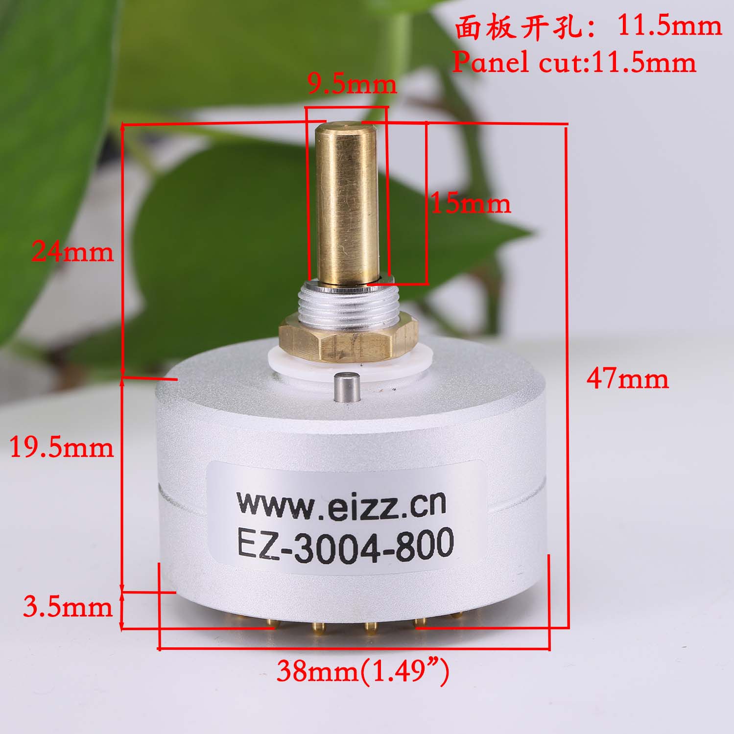 全新EIZZ旋转开关3刀3档 4刀3档 波段开关 胆机功放信号切换开关