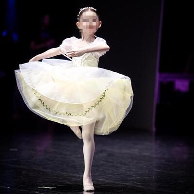 儿童芭蕾舞裙天鹅湖芭蕾演出服白色蓬蓬纱裙TUTU裙小天鹅舞蹈服