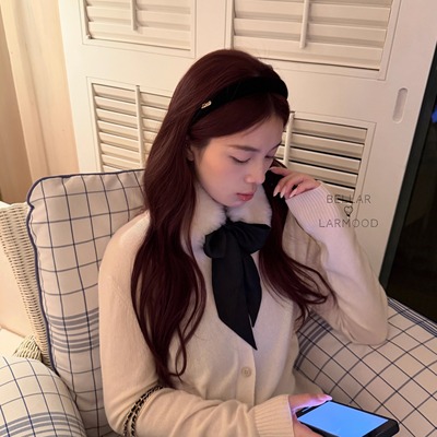 Bellar丝绒经典少女天菜高级发箍