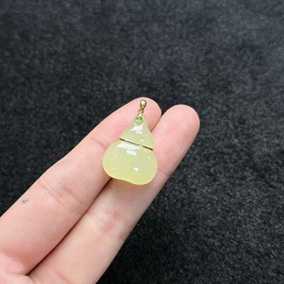 18K金和田玉吊坠-约27*18*7mm- DY一 - 多样性发货-A3467