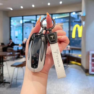 适用于特斯拉钥匙套新model3/y/Models/xY车钥匙套扣包壳男女金属