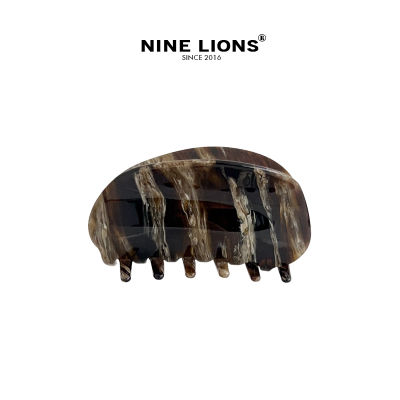 nine lions/法式复古中号醋酸抓夹高级感鲨鱼夹马尾时尚盘发夹女