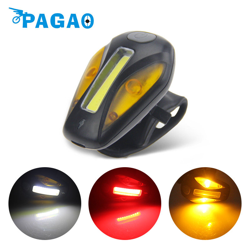 PAGAO 白红双闪COMET彗星尾灯 USB充电山地车前灯 骑行自行车灯