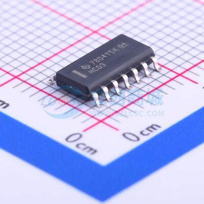 SN74HC03DR SOIC-14 逻辑门 TI(德州仪器)原装正品 电子元件配单