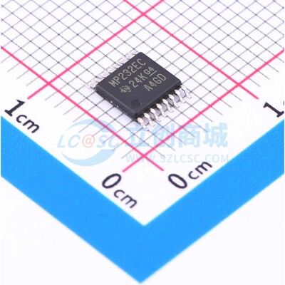 MAX3232ECPW TSSOP-16 RS232芯片 TI全新正品原装 电子元件配单