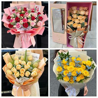 湖南湘潭市雨湖区岳塘区湘潭县同城花店送女朋友玫瑰订生日鲜花束