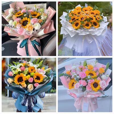 教师节送长辈生日康乃馨向日葵北京大兴区亦庄黄村旧宫瀛海鲜花店