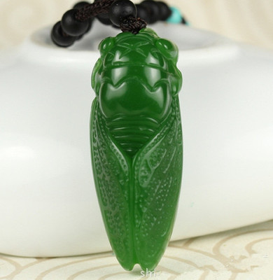 天然碧玉男女款一鸣惊人项链吊坠