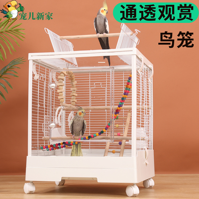 宠儿新家全景高透明鹦鹉笼子