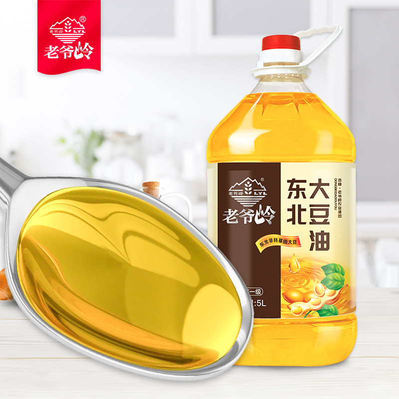 【GT】老爷岭东北大豆油5L 非转基因精炼一级国标纯豆油