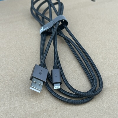 uni 1.8米长MFI C48认证线编织线 适用于苹果8 11 12 13 14手机充电线数据线12W快充线