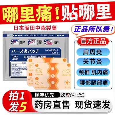 日本阪田中森制药温灸贴