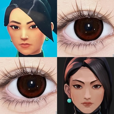 无畏契约贤者cos美瞳半年抛大直径三明治工艺旗舰店隐形眼镜2ST