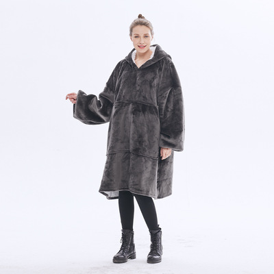 Hoodedblanketdoublelayered