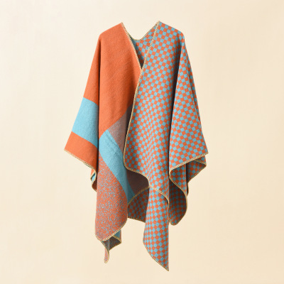 Shawlwomensknittedcolorbl