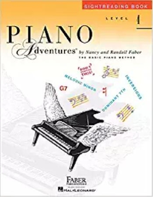 4级视奏 菲伯尔钢琴基础教程 英文原版 Piano Adventures: Level 4: Sightreading Book