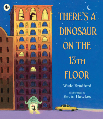 现货 英文原版 十三楼的恐龙 Kevin Hawkes插图 There’s a Dinosaur on the 13th Floor 图书馆的狮子 可以给男孩子看的绘本