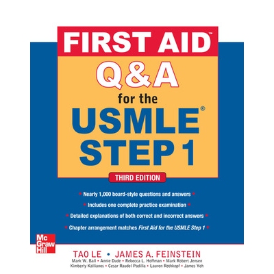 First Aid Q&A for the USMLE Step 1 USMLE STEP 1 急救答疑 9780071744027