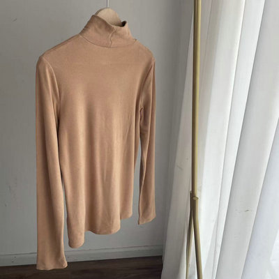 D2317自发热磨毛高领打底衫 修身长袖衫女2025秋冬