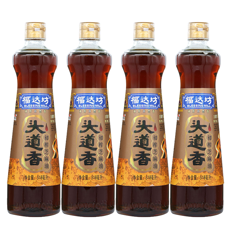 福达坊头道香初榨整箱装芝麻油