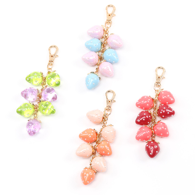 日本beads&parts树脂草莓挂件