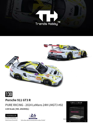 [程逸预售] TH 1:64 保时捷 911 GT3R #92 2024勒芒24h 合金车模