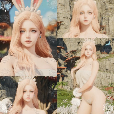 秒发【兔女郎】永恒之塔捏脸女AION2天族魔族国服台服国际服