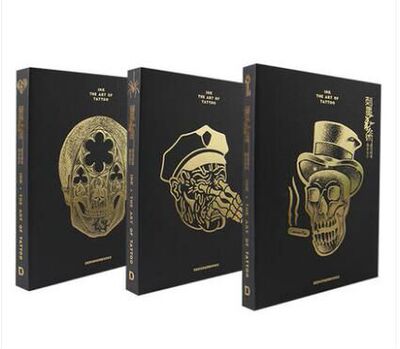 包邮现货港台原版刺墨艺术当代刺青纹身图案设计艺术画册INK The Art of Tattoo文身图案书 Tattoos纹身书 三款封面 随机发一款