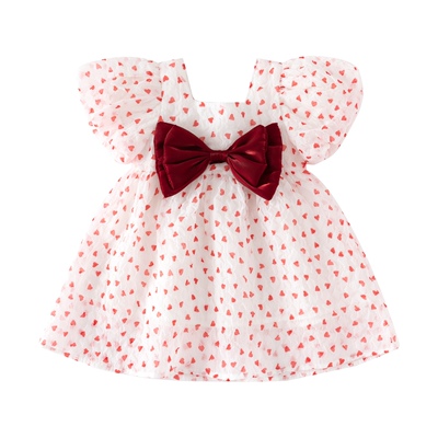 裙子蝴蝶结公主裙裙子公主女夏季