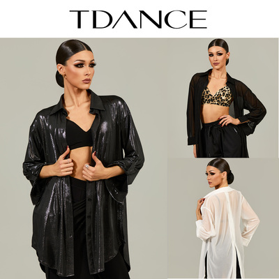 TDANCE女士前后钮扣衬衣