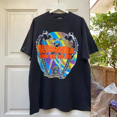 Nirvana涅槃乐队复古摇滚短袖男