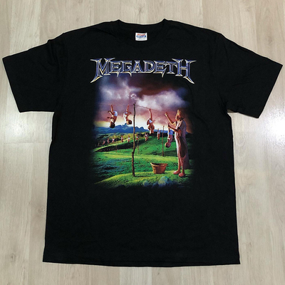 麦格帝斯短袖美式复古乐队T恤棉