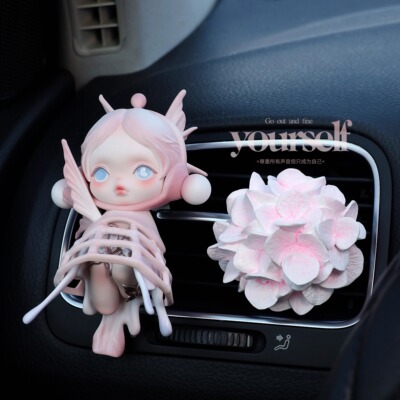 正版泡泡玛特车载空调出风口香薰