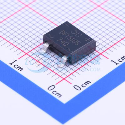 整流桥 DF1510S-T DF-S 1kV 1.5A DIODES(美台) 电子元器件配单