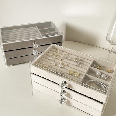 Multi layered anti oxidation jewelry box, exquisite earring