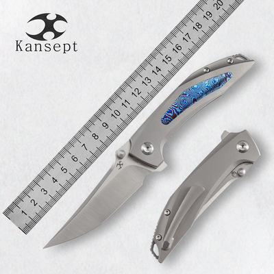 Kansept钛马士革EDC折叠刀